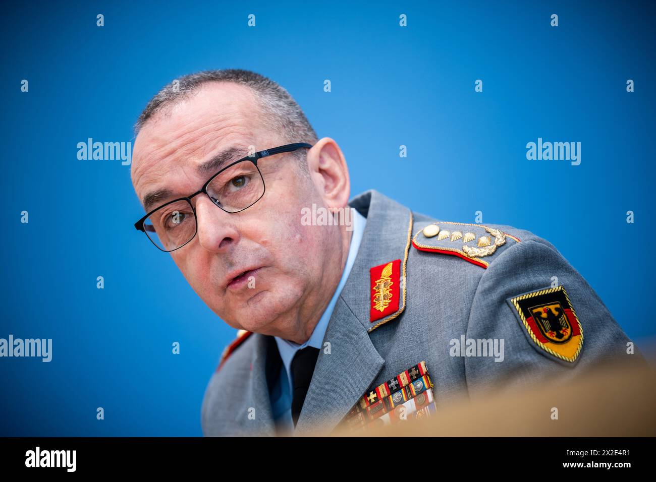 Berlin, Germany. 22nd Apr, 2024. General Carsten Breuer, Inspector ...