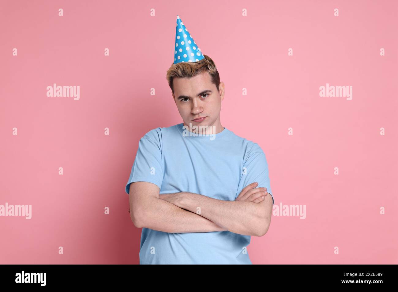 Man party hat sad hi-res stock photography and images - Alamy