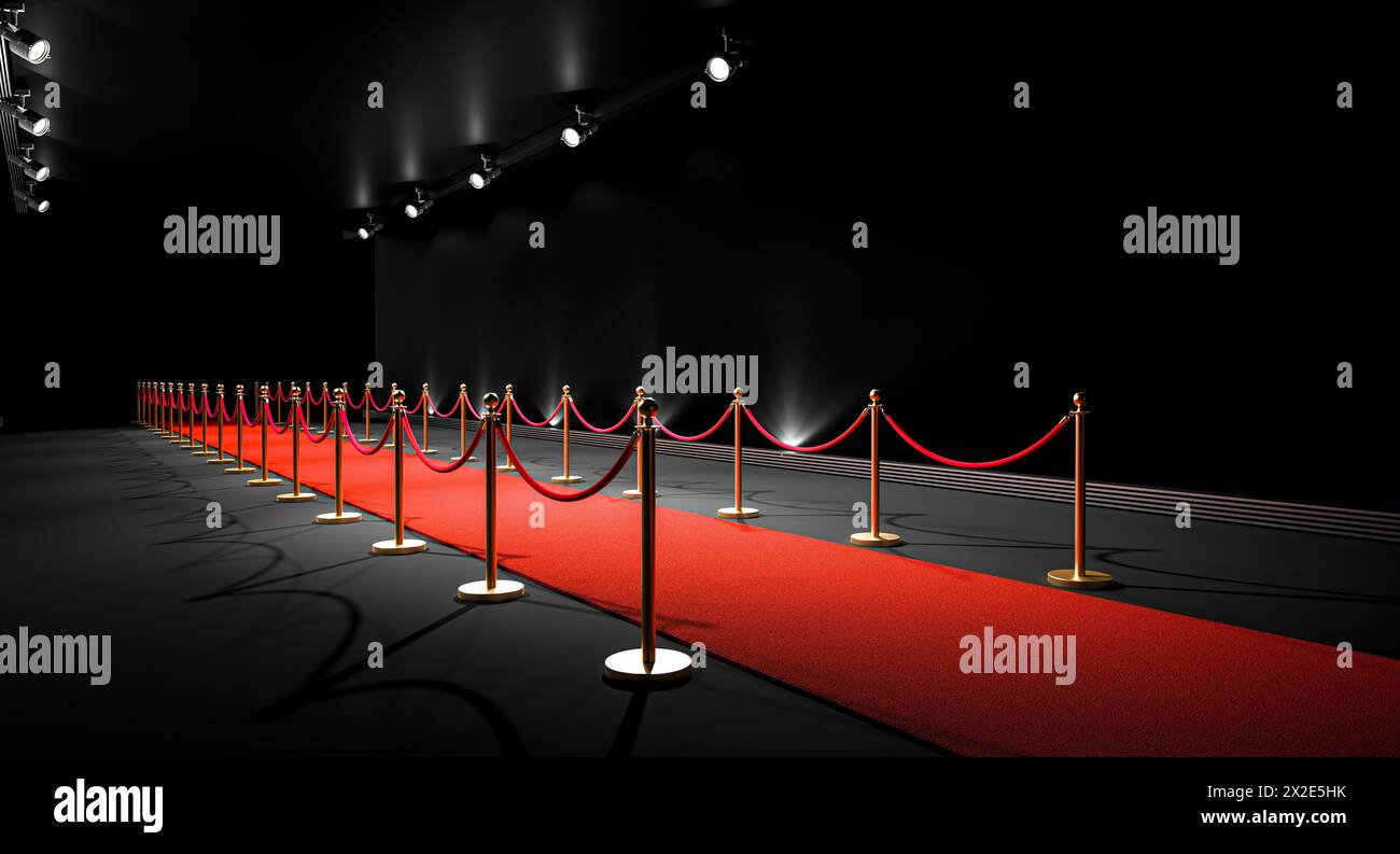Red carpet awards walkway hi-res stock photography and images - Alamy