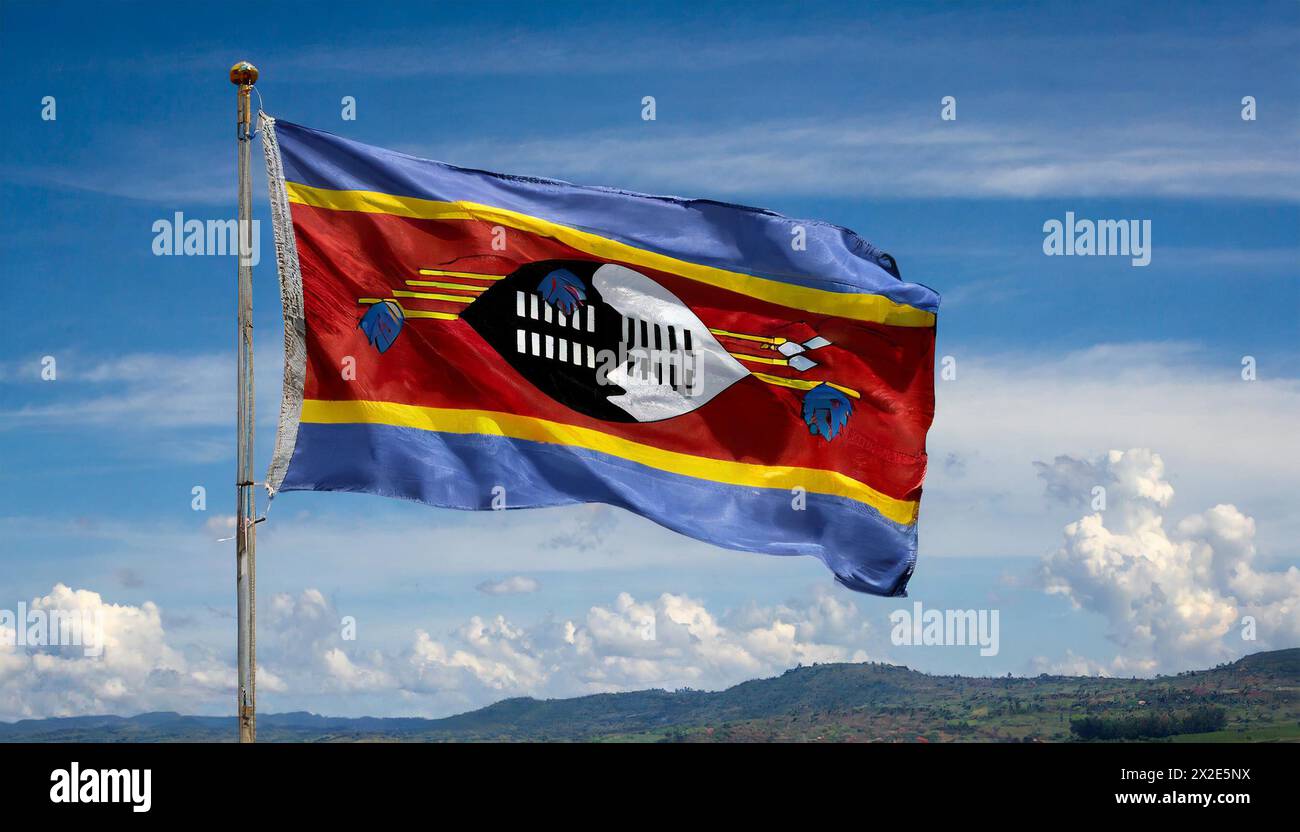 Eswatini flagge hi-res stock photography and images - Alamy