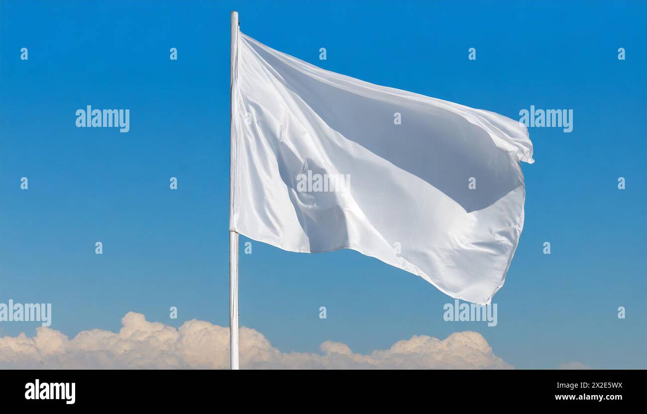 Isoliert auf weiße fahne hi-res stock photography and images - Alamy