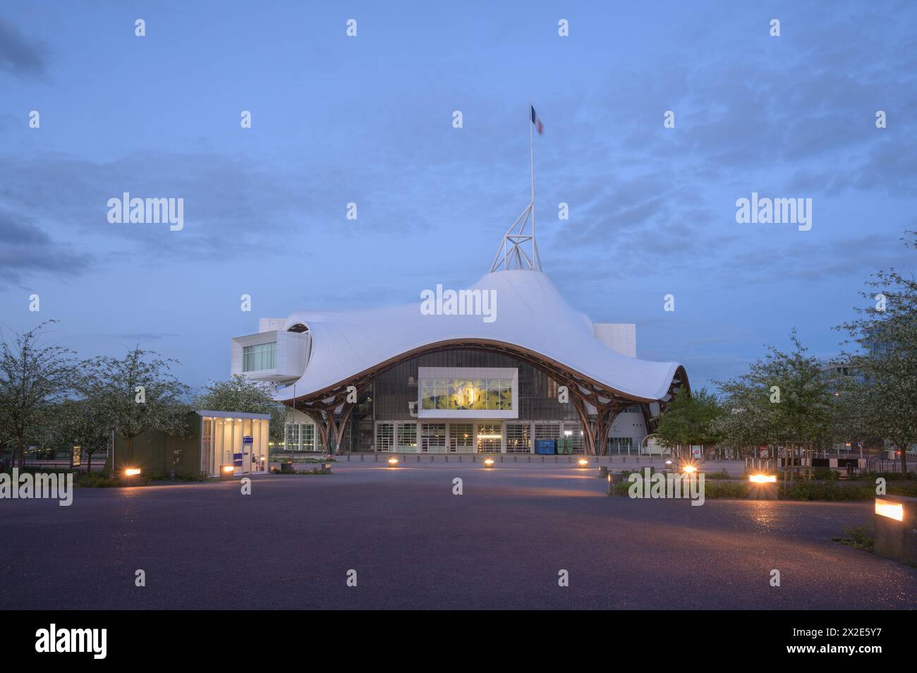 Metz, France - April 18, 2024: View of the Centre Pompidou in Metz, a ...