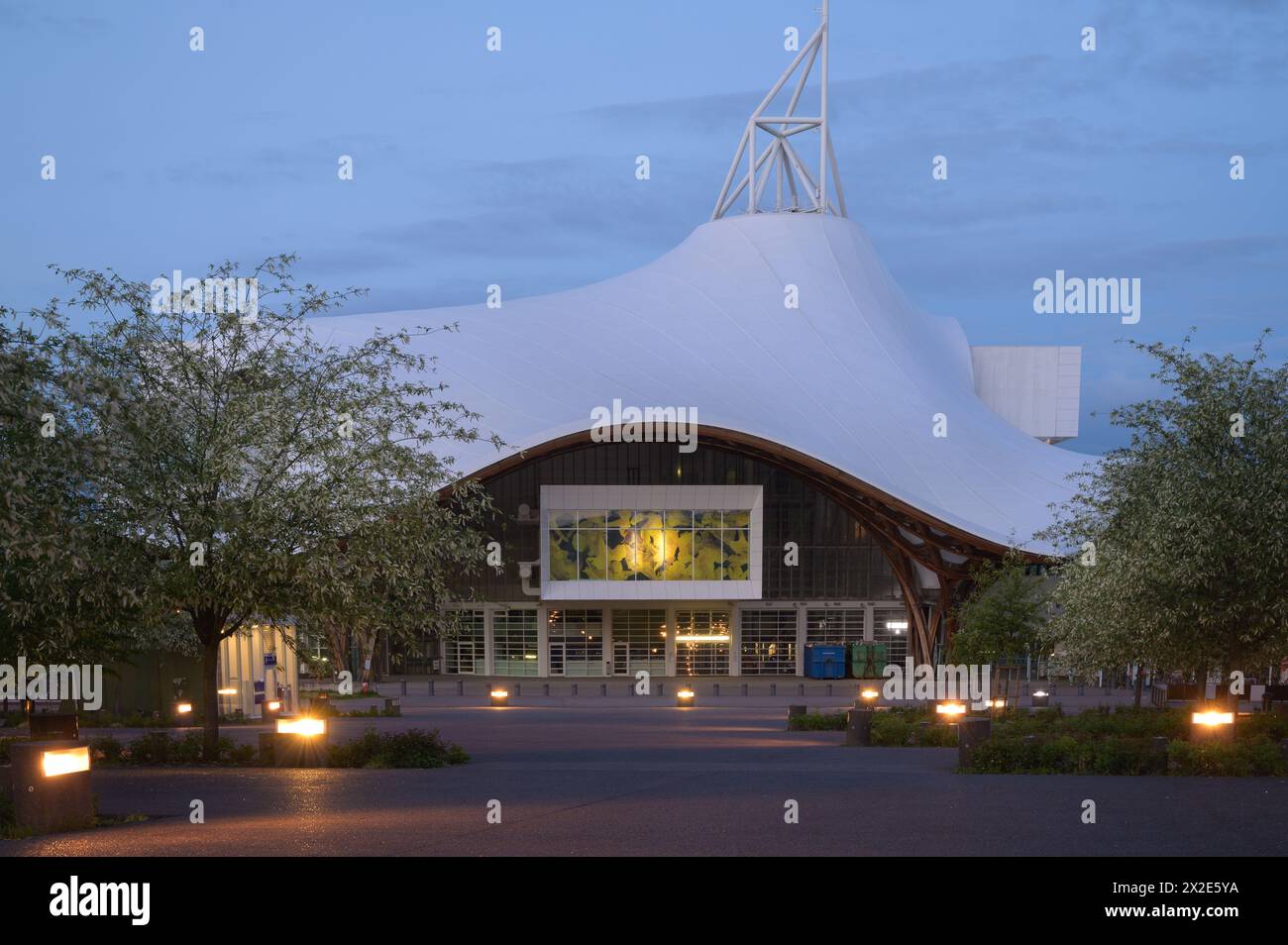 Metz, France - April 18, 2024: View of the Centre Pompidou in Metz, a ...