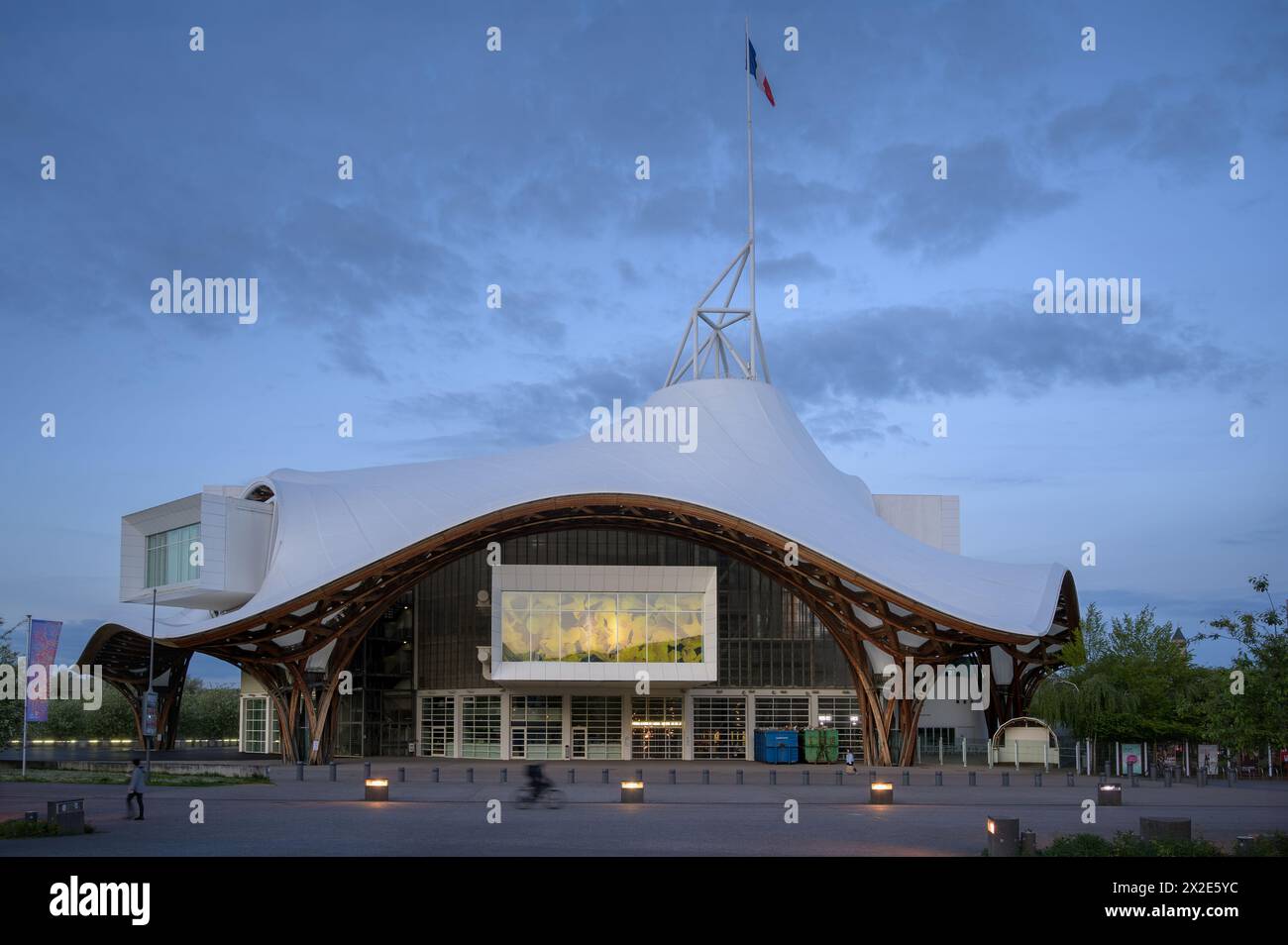 Metz, France - April 18, 2024: View of the Centre Pompidou in Metz, a ...