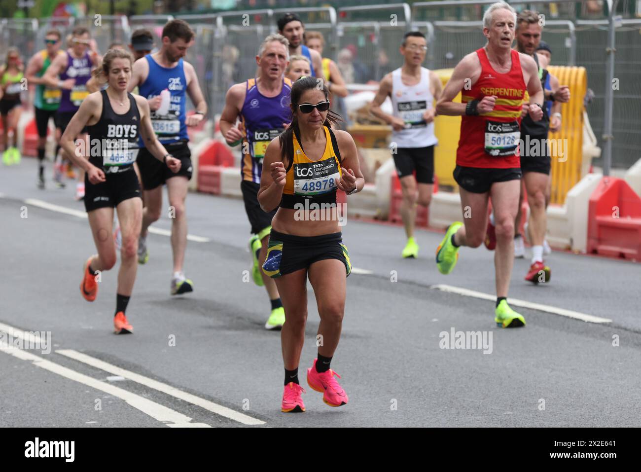 London, UK. 21st Apr, 2023. Participants take part in the Tata ...