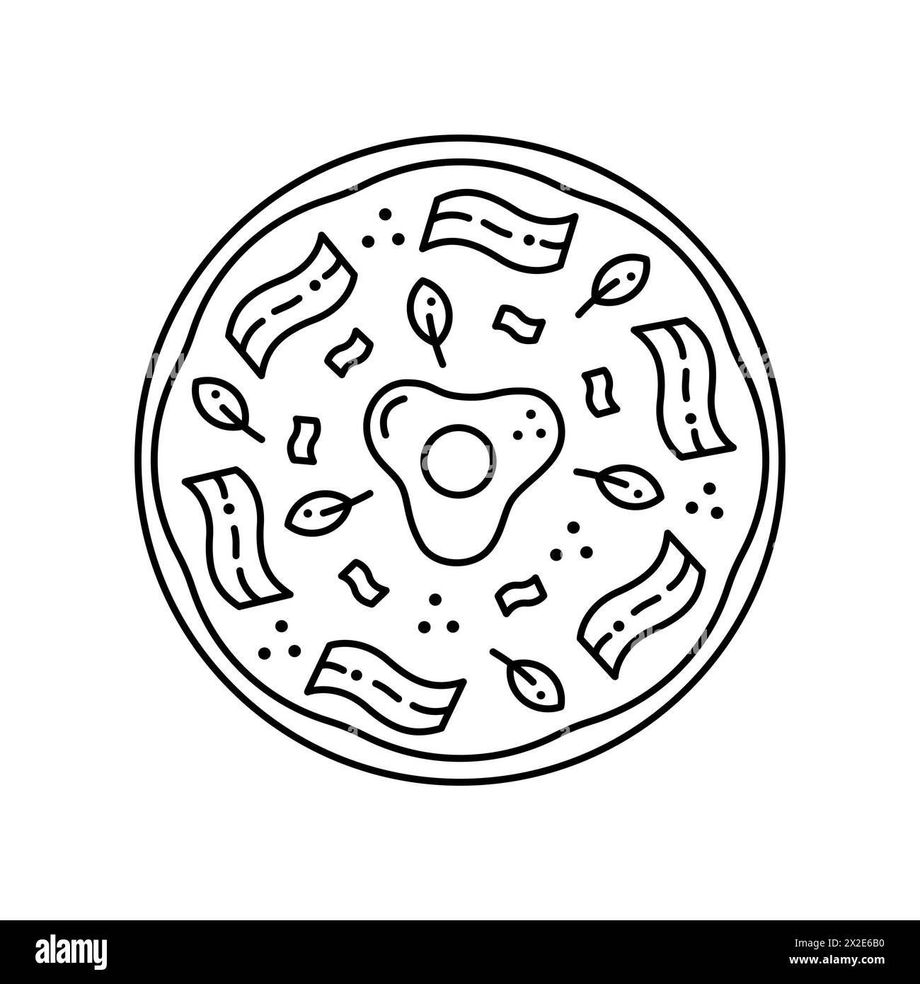 Top view meat icon Black and White Stock Photos & Images - Alamy