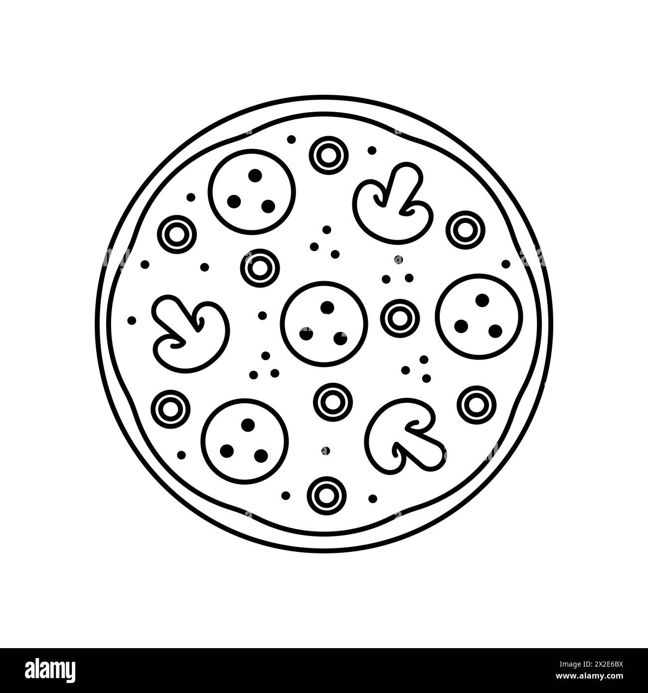 Pizza slice cut outline Black and White Stock Photos & Images - Alamy