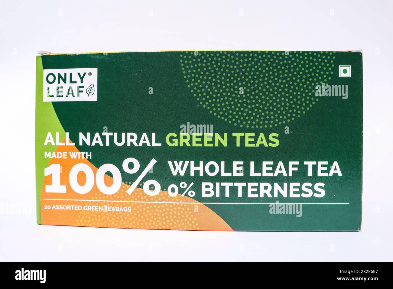 Box of 20 assorted tea bags in a box with dark green label. Green tea ...