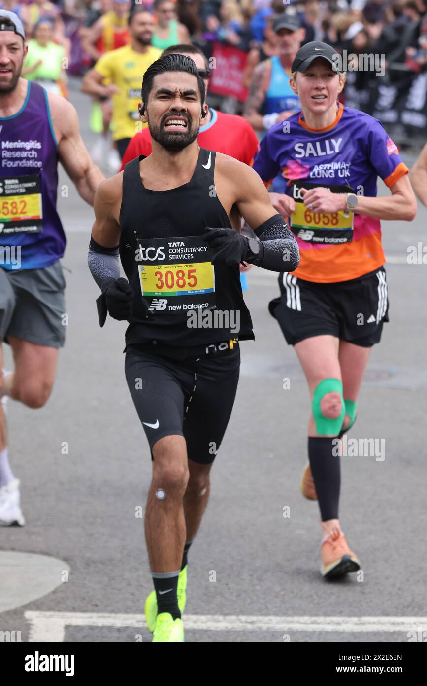 London, UK. 21st Apr, 2023. Participants take part in the Tata ...