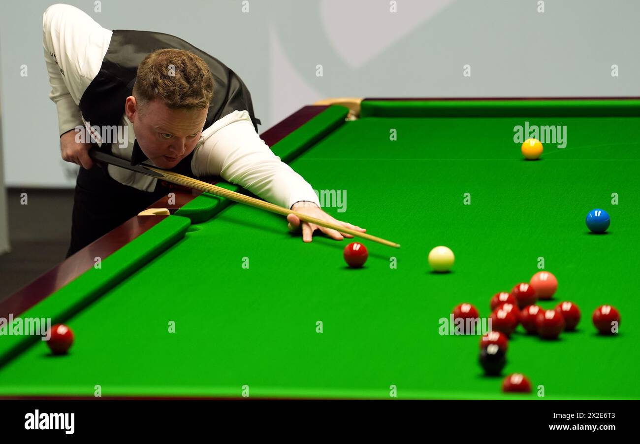 Shaun Murphy in action during their match against Lyu Haotian (not ...