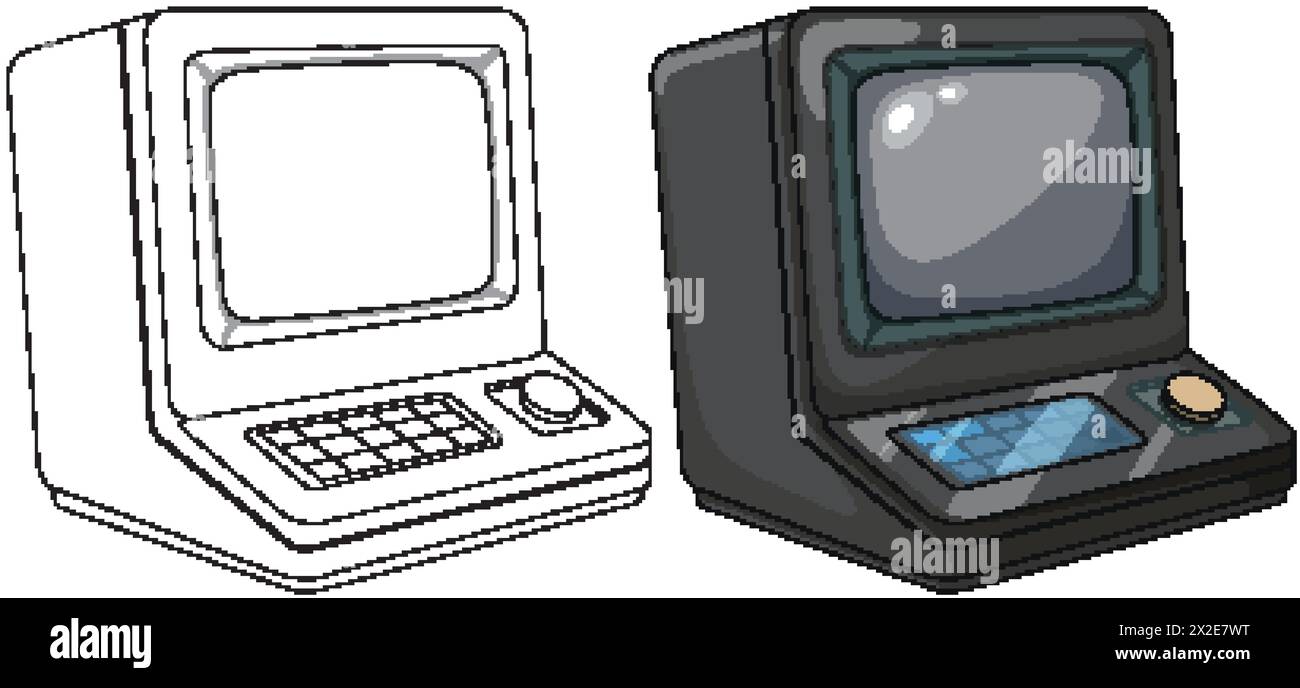 1980s tech Stock Vector Images - Alamy