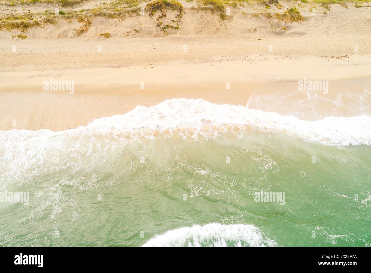 Drone view ocean waves sandy hi-res stock photography and images - Alamy