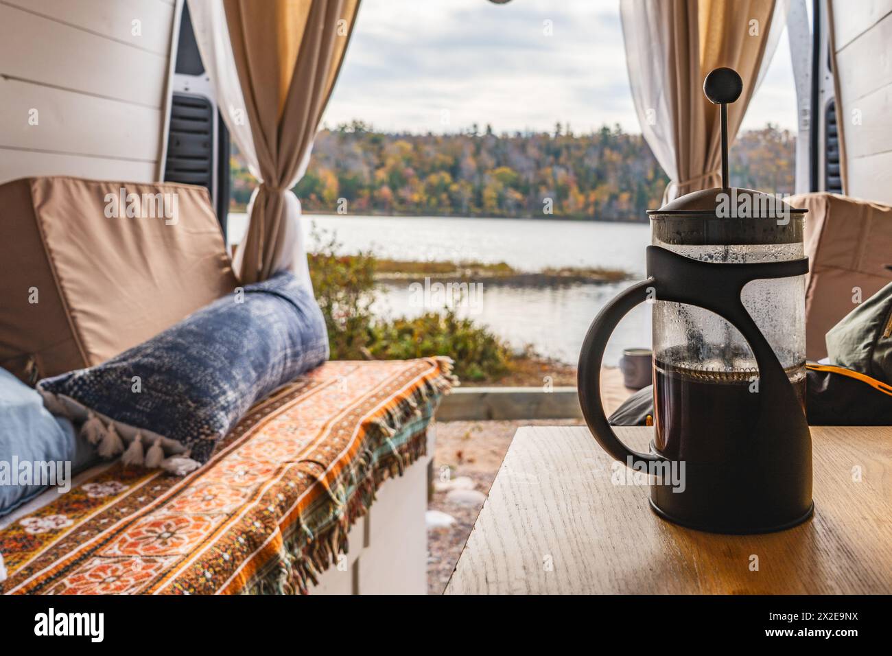 Cozy camper van setup hi-res stock photography and images - Alamy