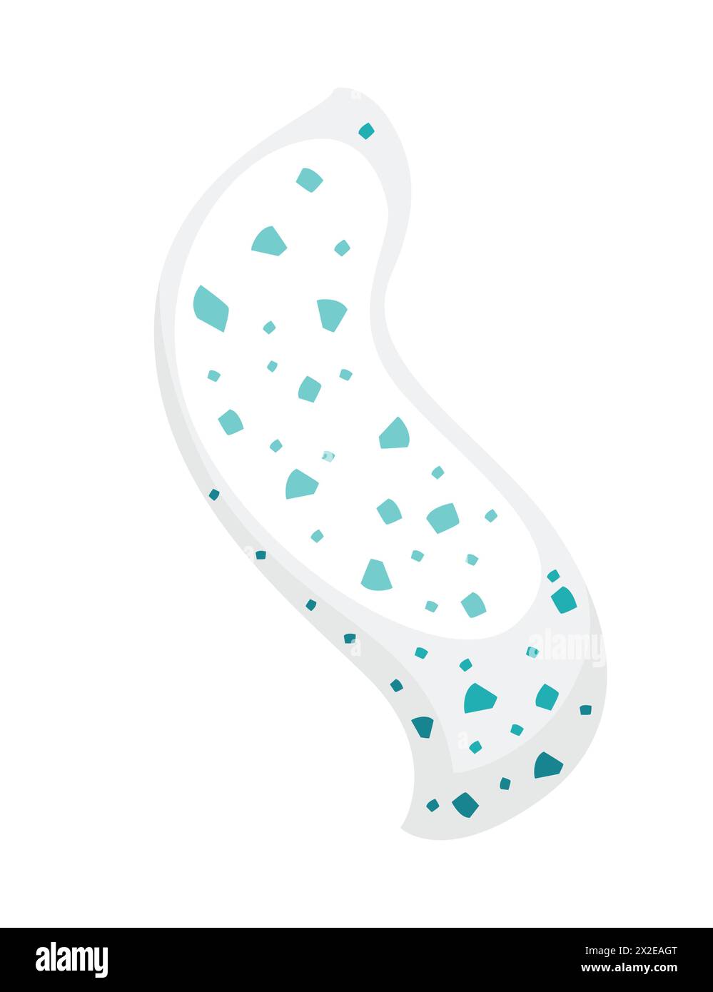 Colorful mint toothpaste vector illustration isolated on white ...