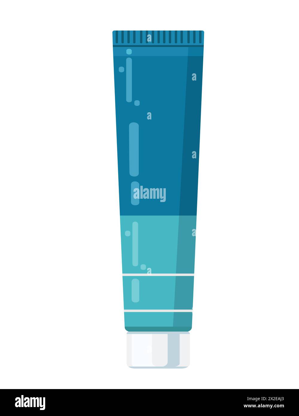 Toothpaste in a plastic tube vector illustration isolated on white ...