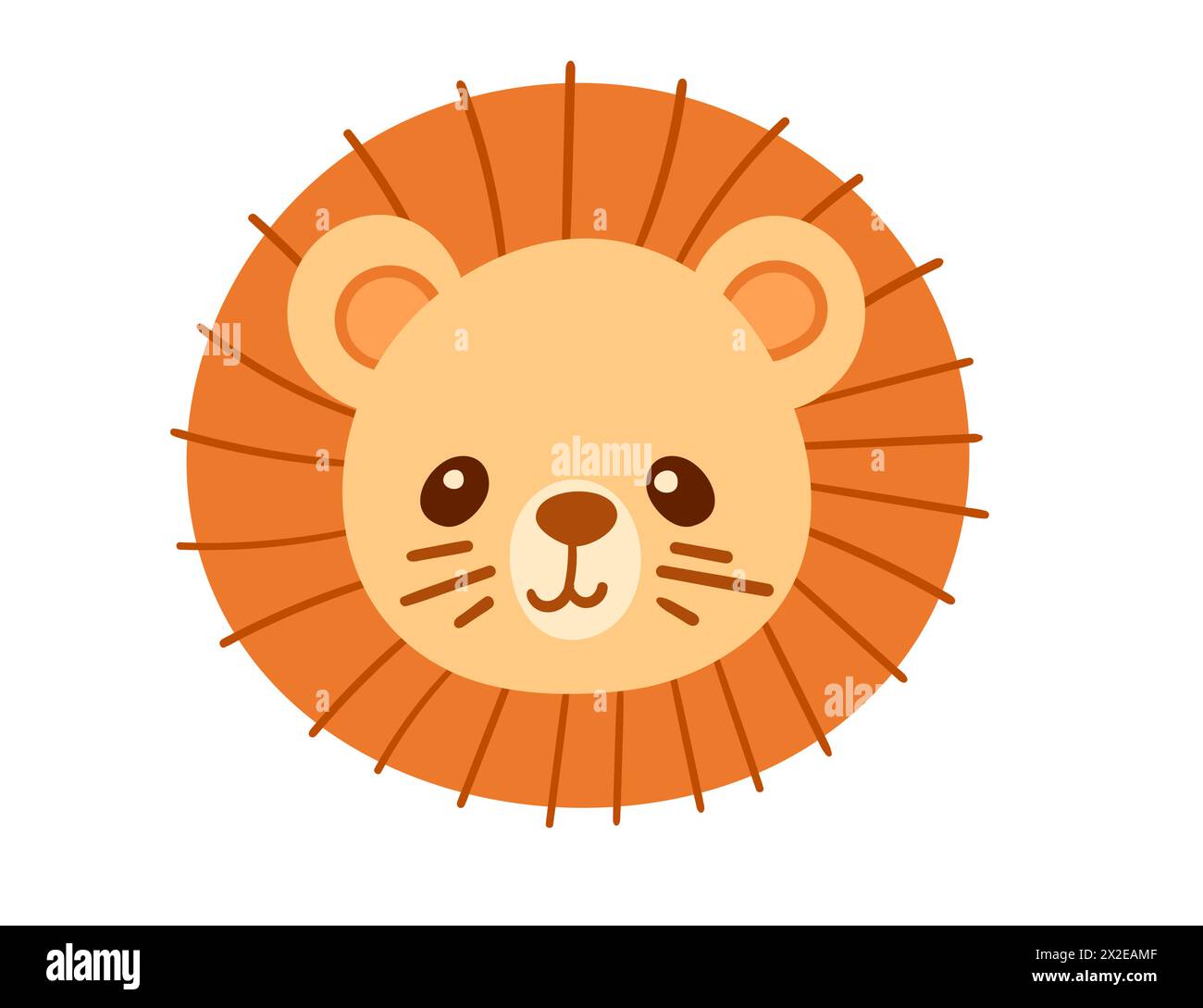 Cute small lion cartoon animal design vector illustration isolated on ...