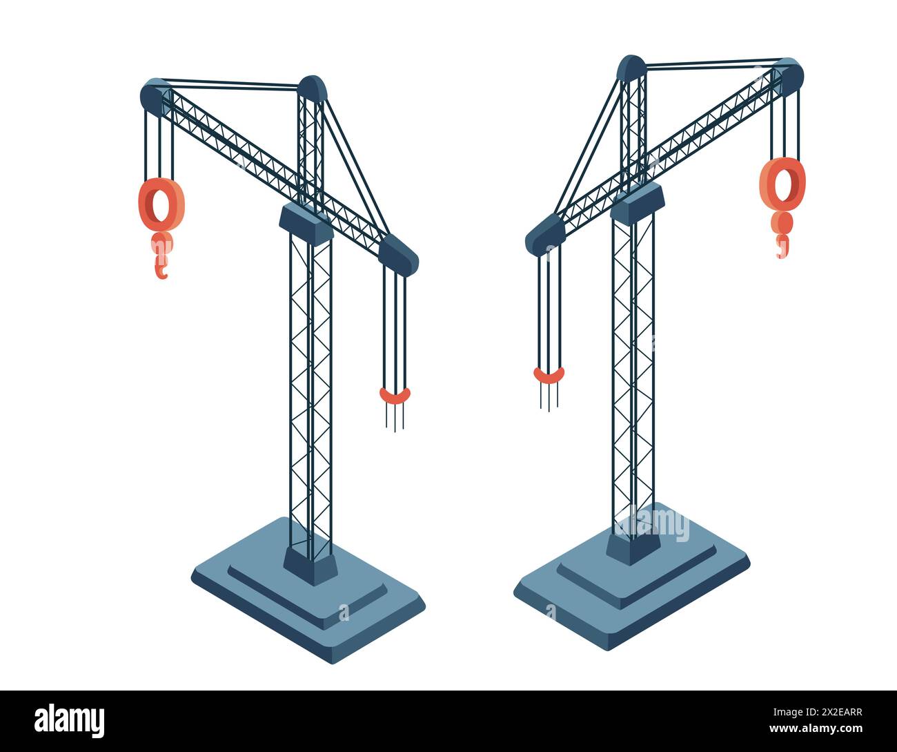 Metal stationary harbor crane industrial transportation lifting machine ...