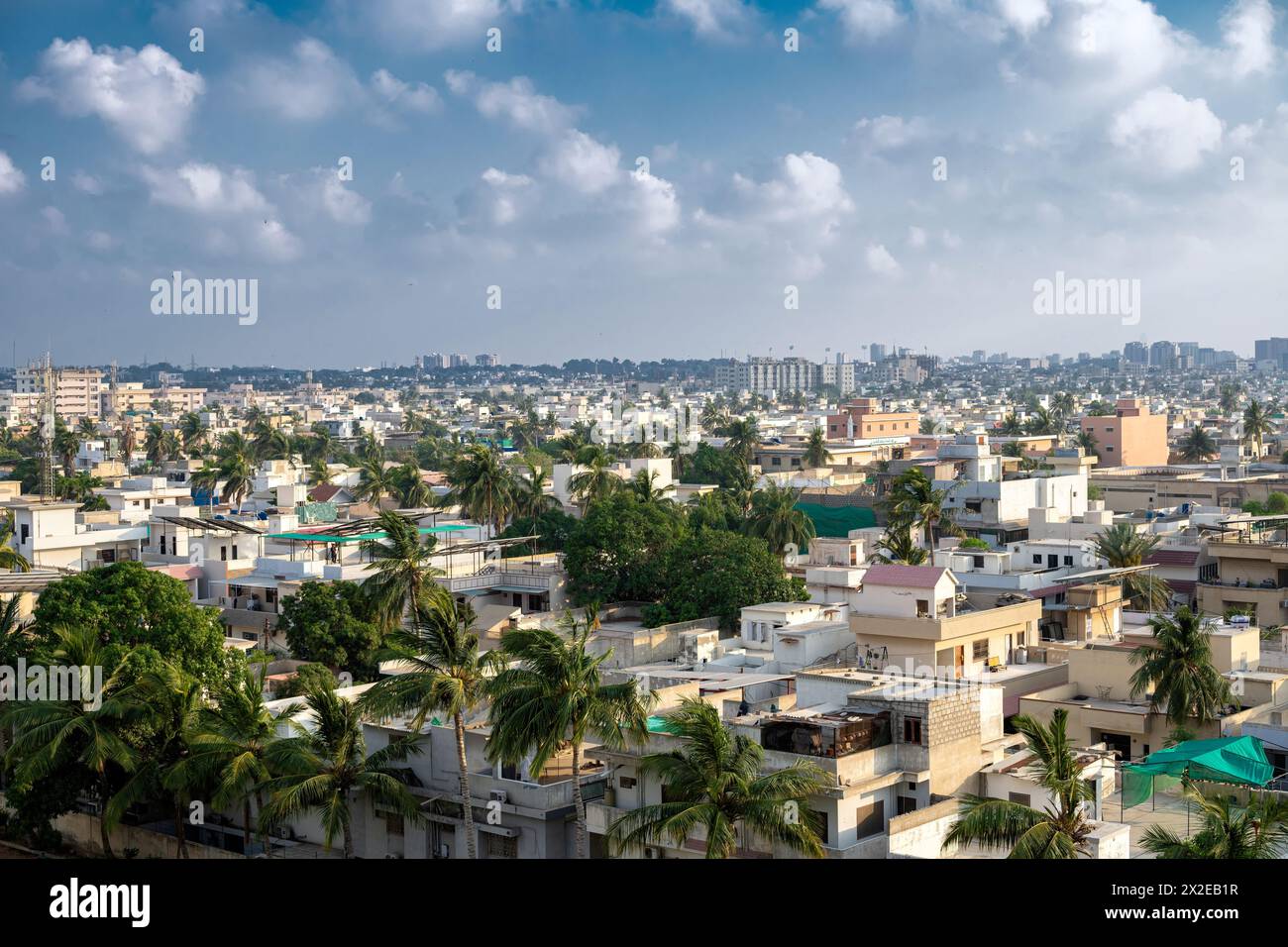Aerial view of Karachi's most populated area North Nazimabad Stock Photo - Alamy