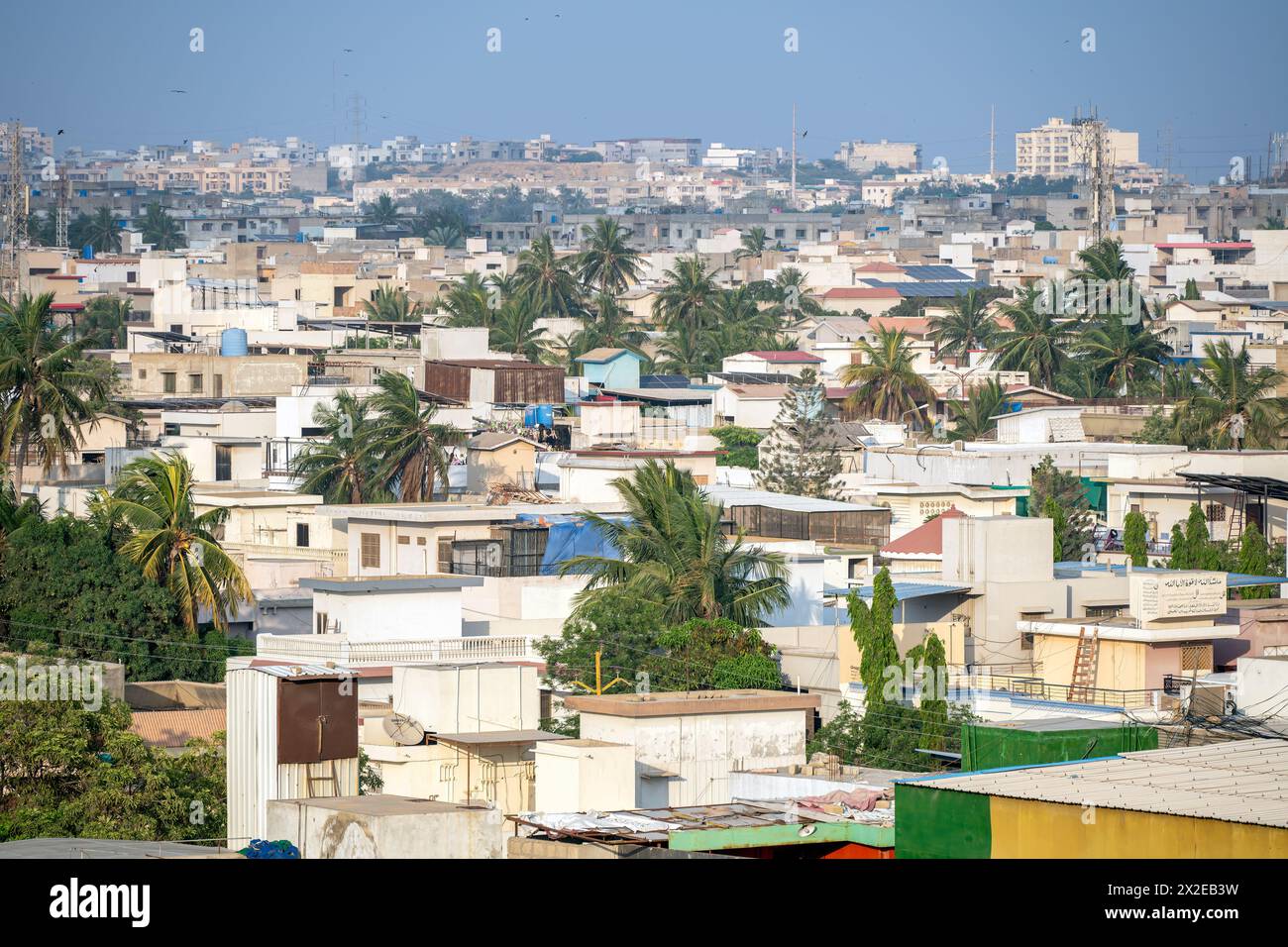 Aerial view of Karachi's most populated area North Nazimabad Stock Photo - Alamy