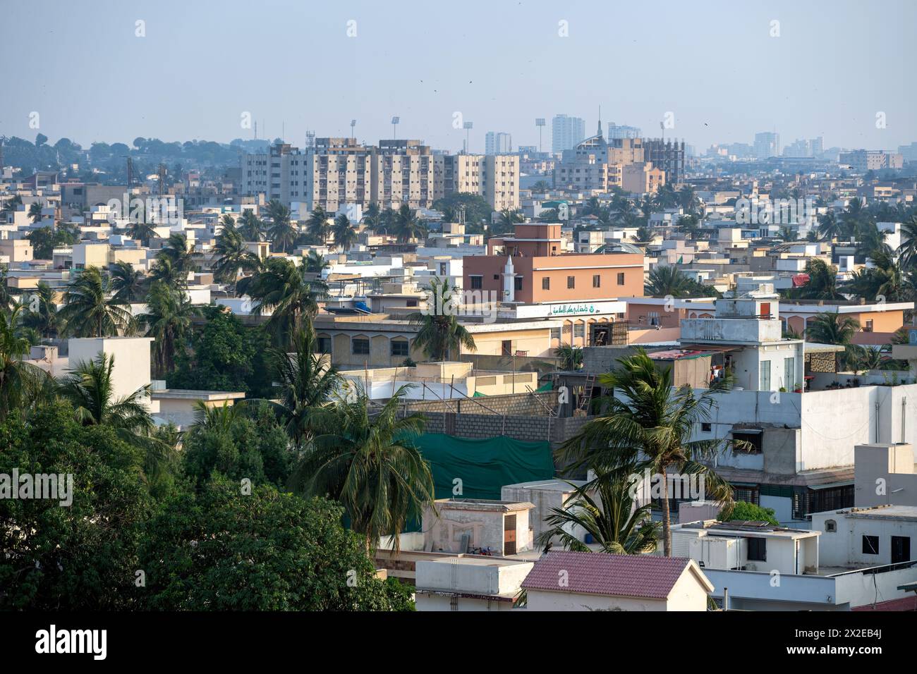 Aerial view of Karachi's most populated area North Nazimabad Stock ...