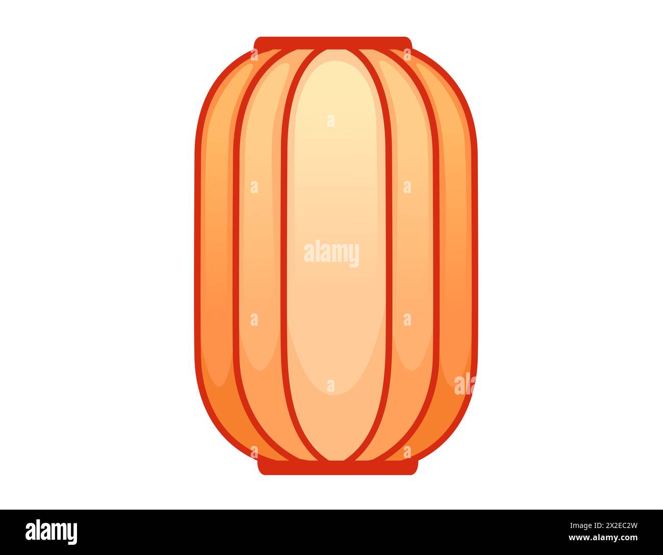 Traditional design asian red lantern vector illustration isolated on ...