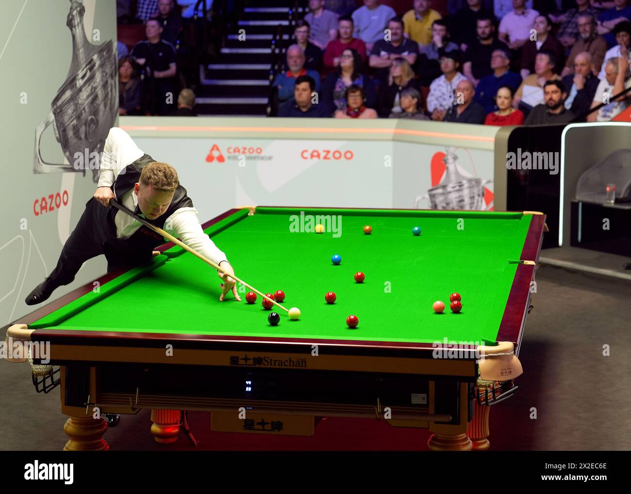 Shaun Murphy in action during their match against Lyu Haotian (not ...