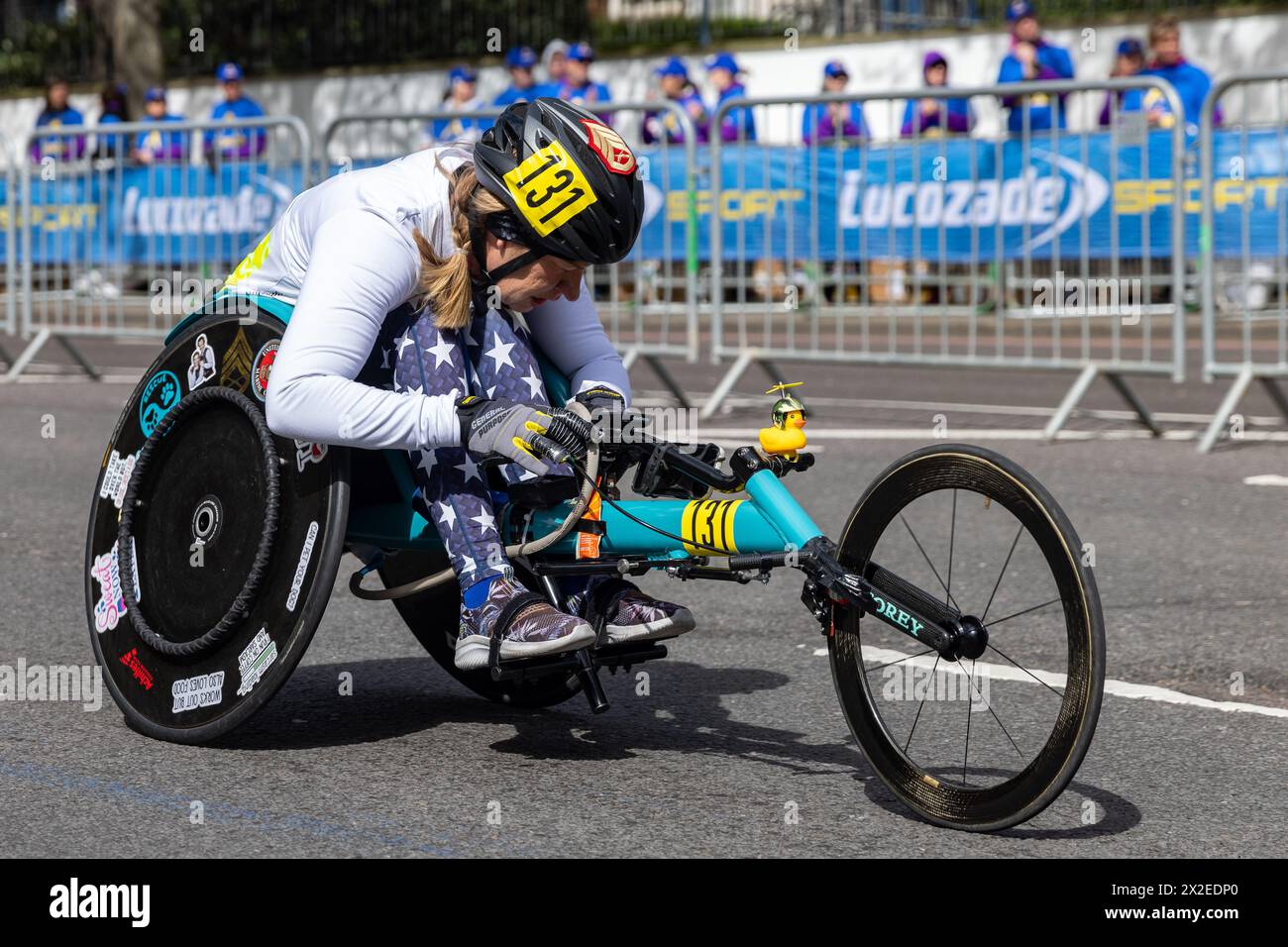 London, UK. 21st April, 2024. Corey Peterson of USA competes in the ...