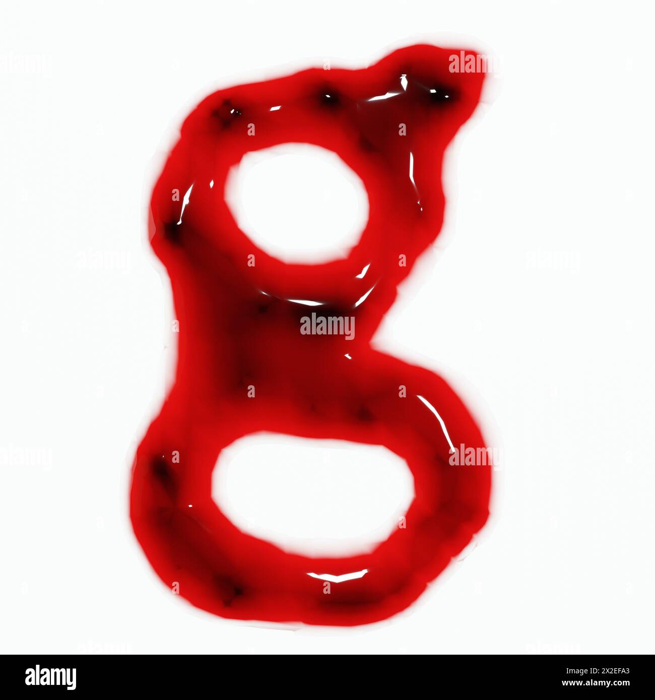 3d render of isolated blood or red wine alphabet letters top view Stock ...