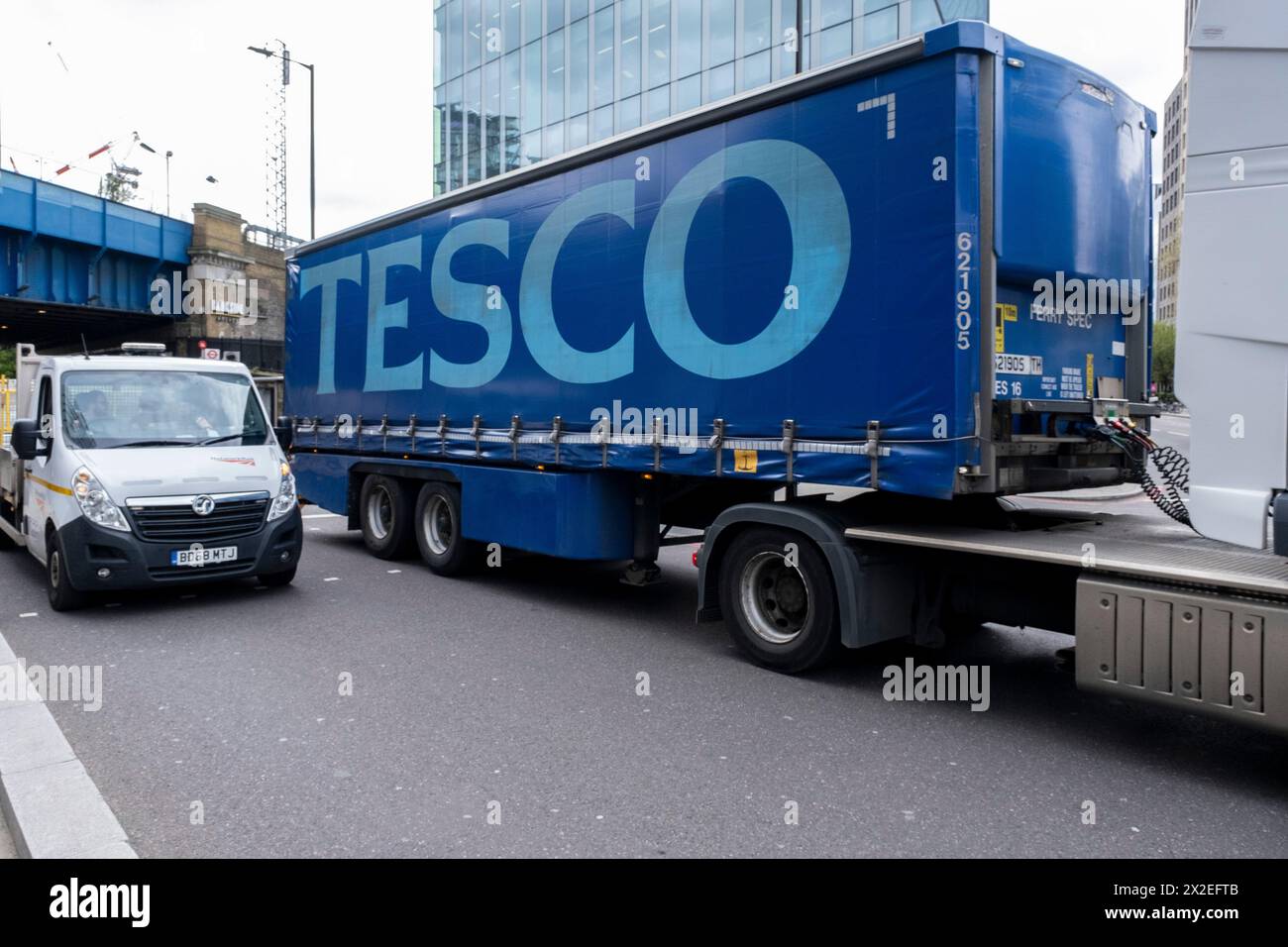 Tesco logistics delivery lorry on 10th April 2024 in London, United ...