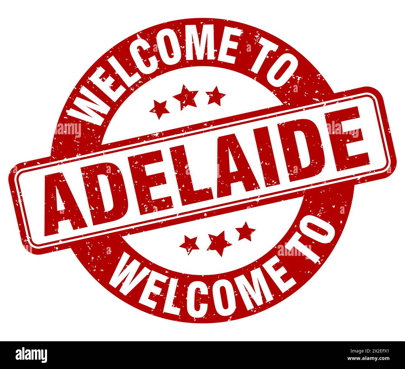 Welcome to Adelaide stamp. Adelaide round sign isolated on white ...