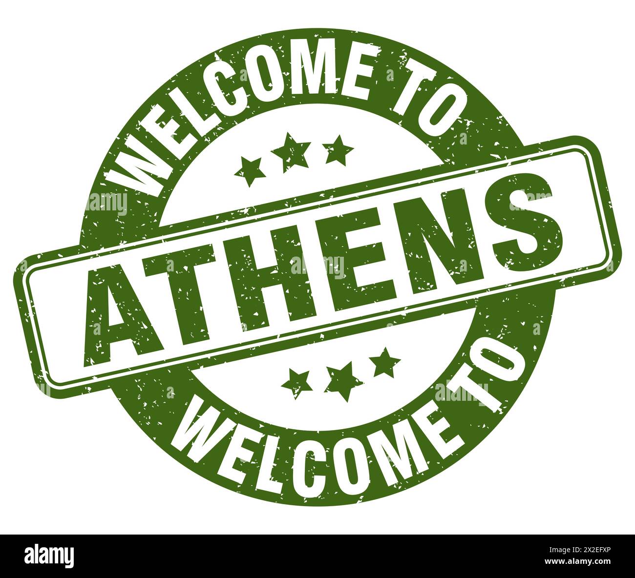 Welcome to Athens stamp. Athens round sign isolated on white background ...