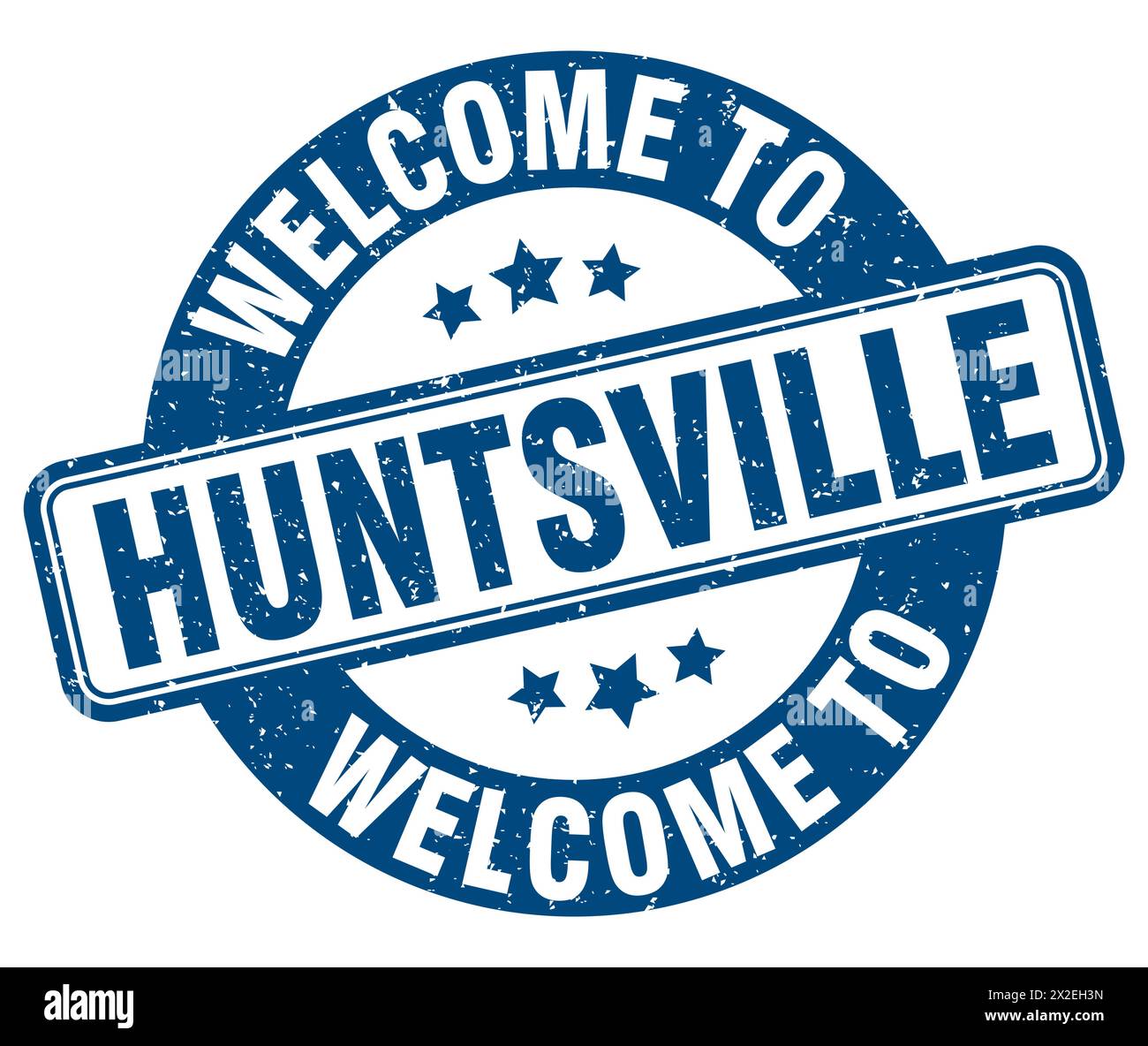 Welcome to Huntsville stamp. Huntsville round sign isolated on white ...
