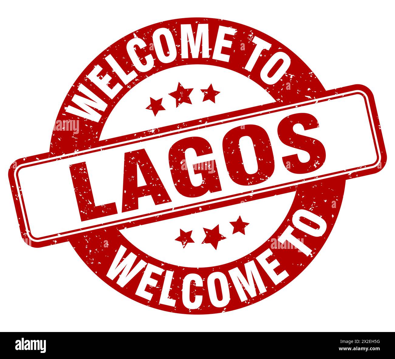 Welcome to Lagos stamp. Lagos round sign isolated on white background ...