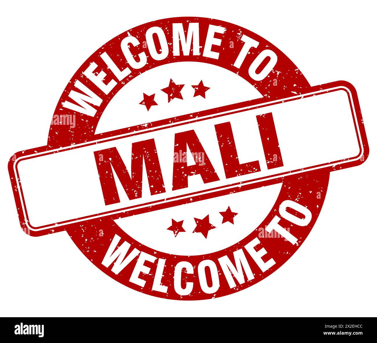 Welcome to Mali stamp. Mali round sign isolated on white background ...