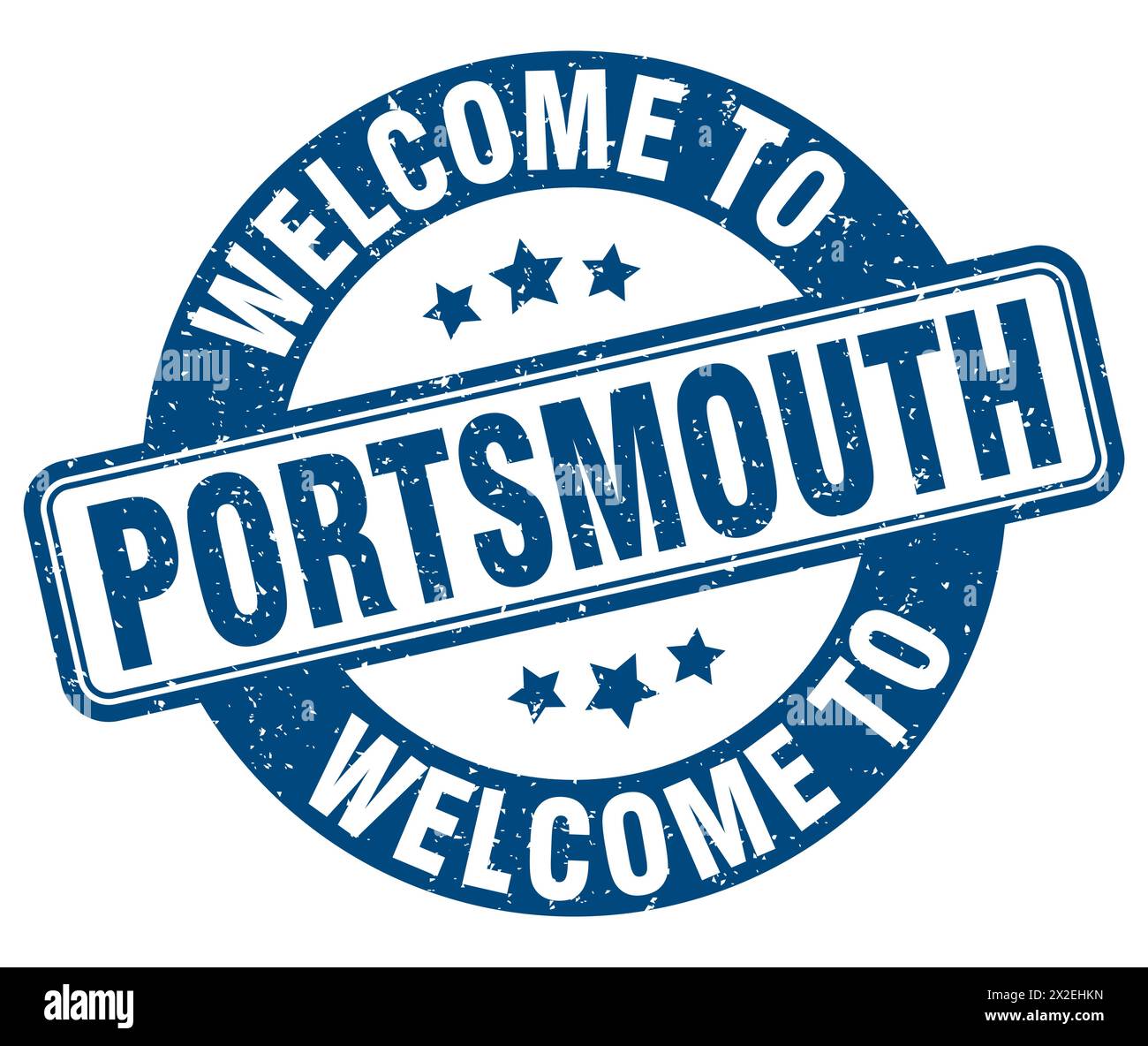 Welcome to Portsmouth stamp. Portsmouth round sign isolated on white ...