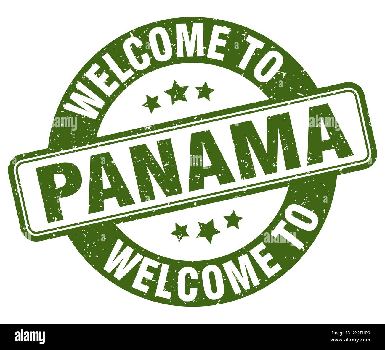 Welcome to Panama stamp. Panama round sign isolated on white background ...