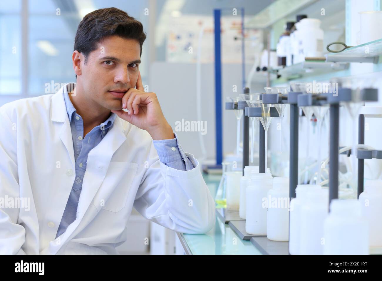 Researcher. Disaggregation and sample preparation arid steel, for ...