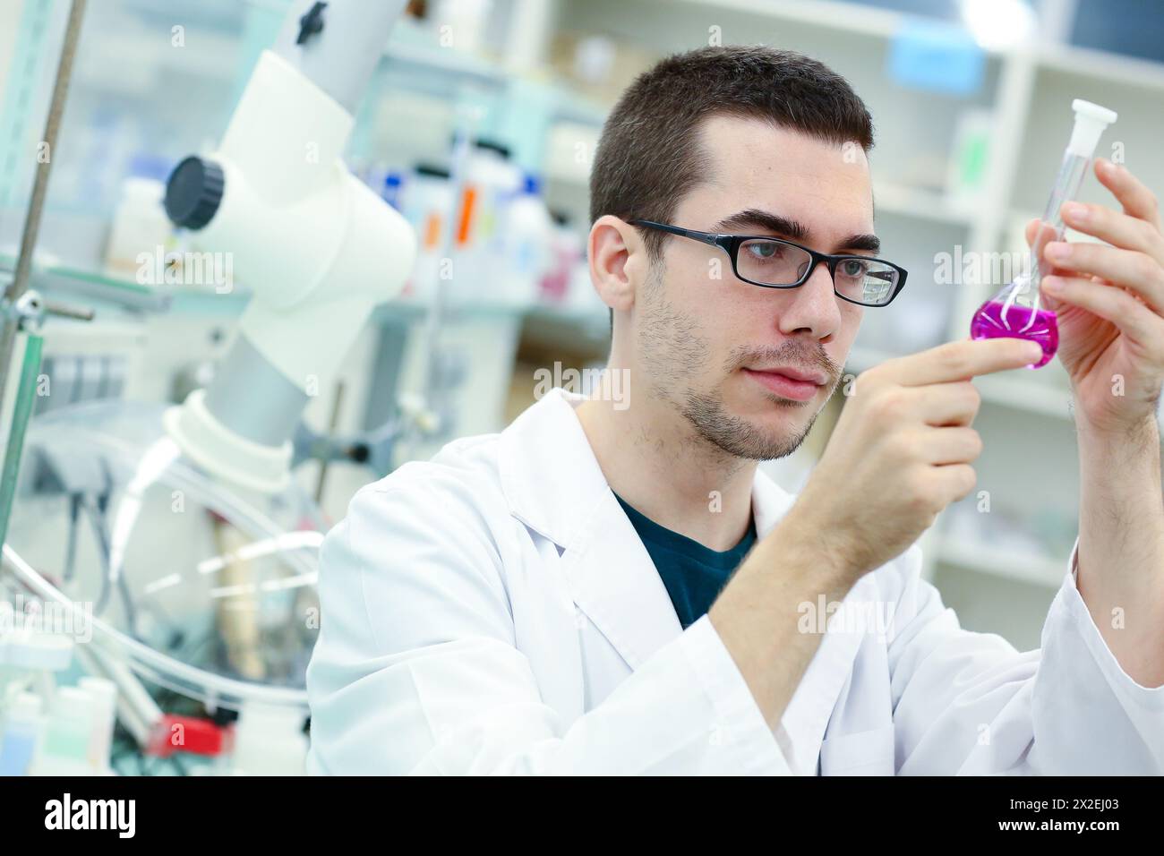 Researcher. Disaggregation and sample preparation arid steel, for ...