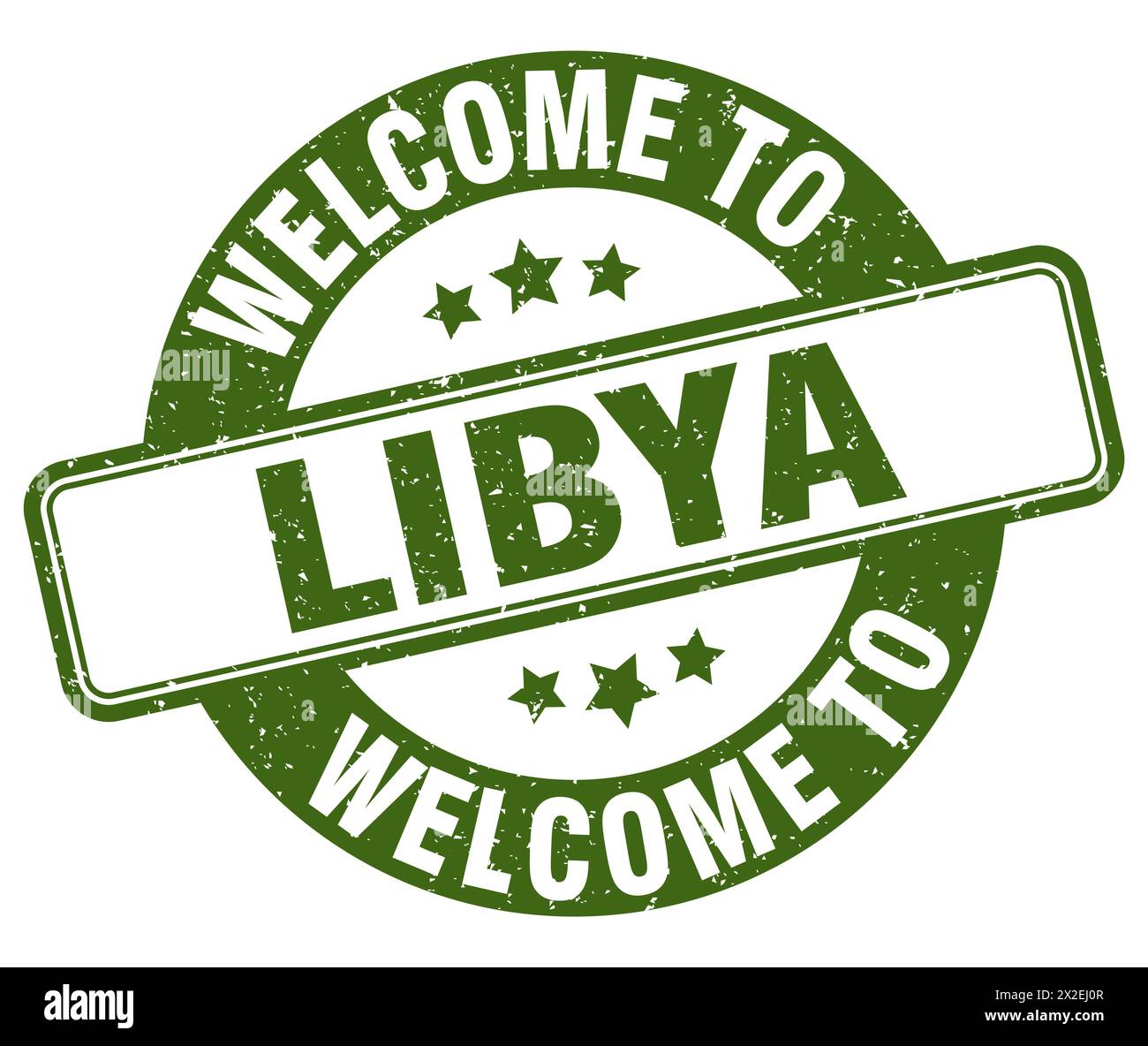 Welcome to Libya stamp. Libya round sign isolated on white background ...