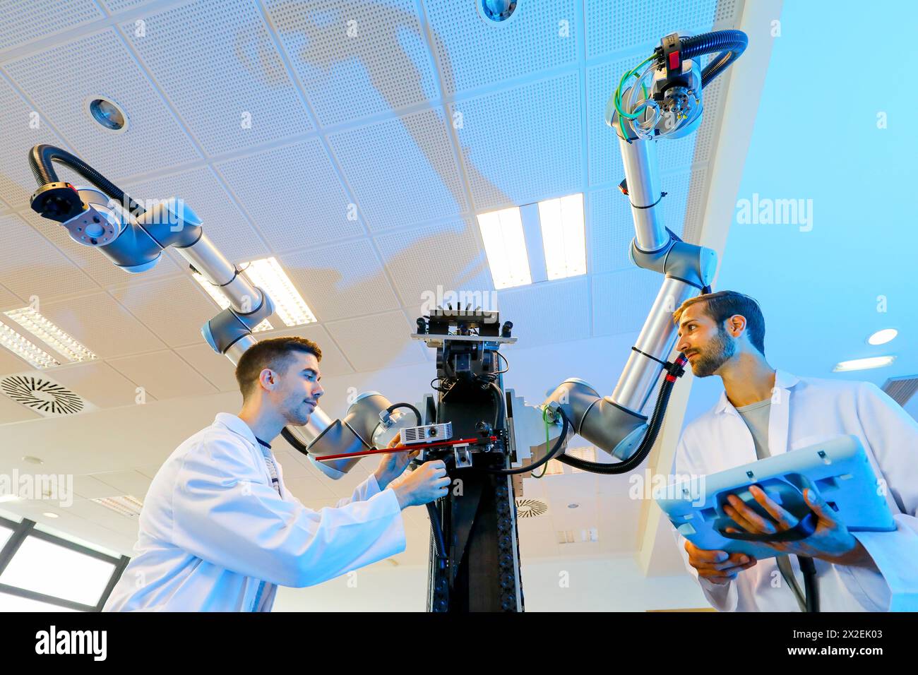 Robot with two arms for mobile manipulation, Humanoid robot for ...