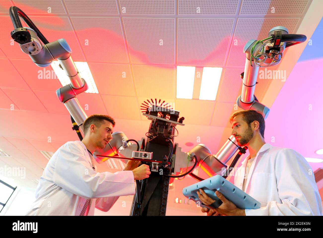 Robot with two arms for mobile manipulation, Humanoid robot for ...