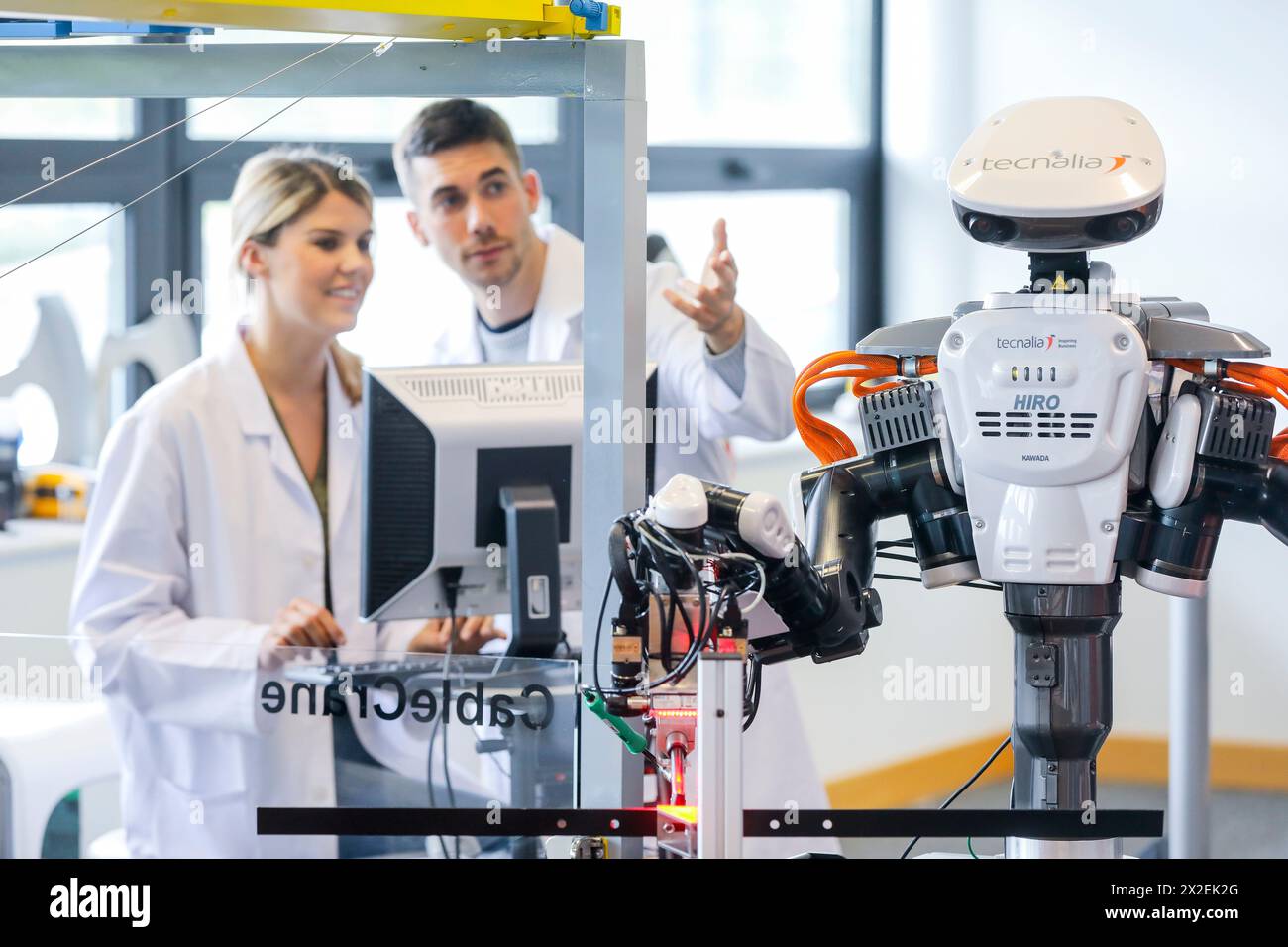 Robot with two arms for flexible robotics. Humanoid robot for ...