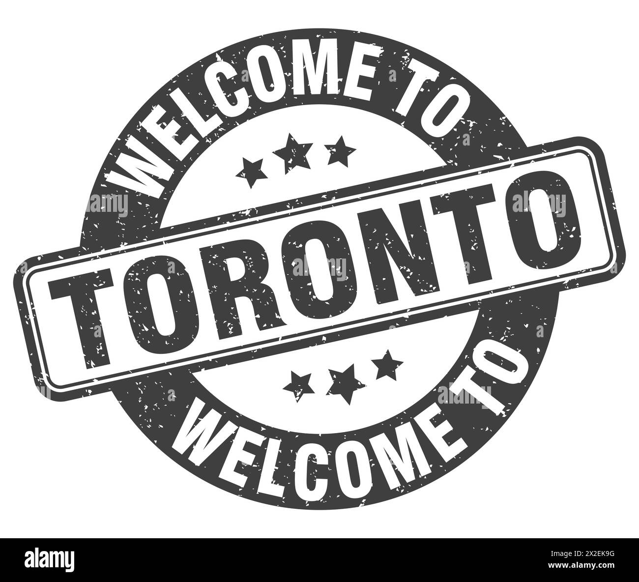 Welcome to Toronto stamp. Toronto round sign isolated on white ...
