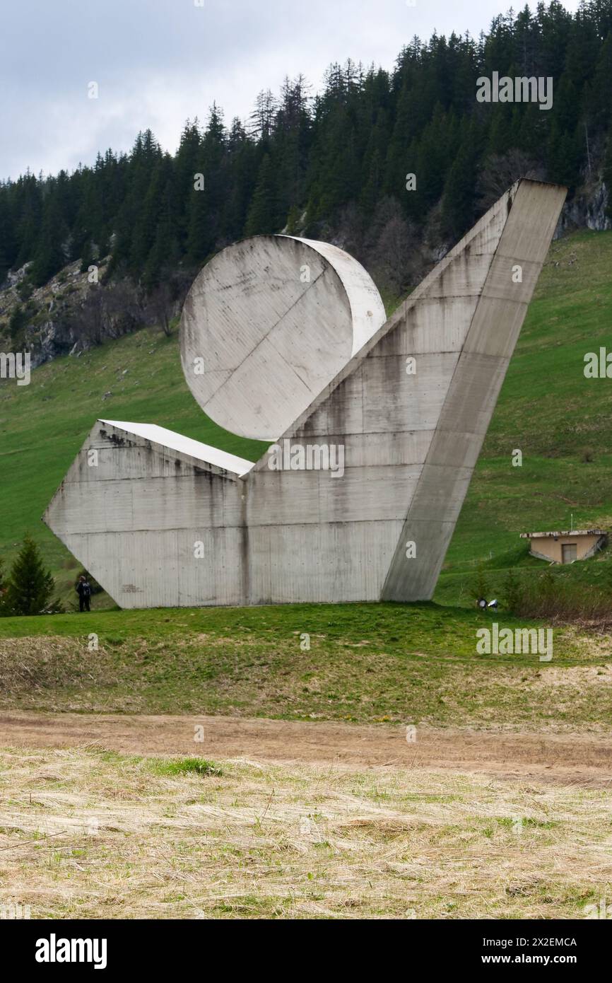 Monument national a la resistance des glieres hi-res stock photography ...