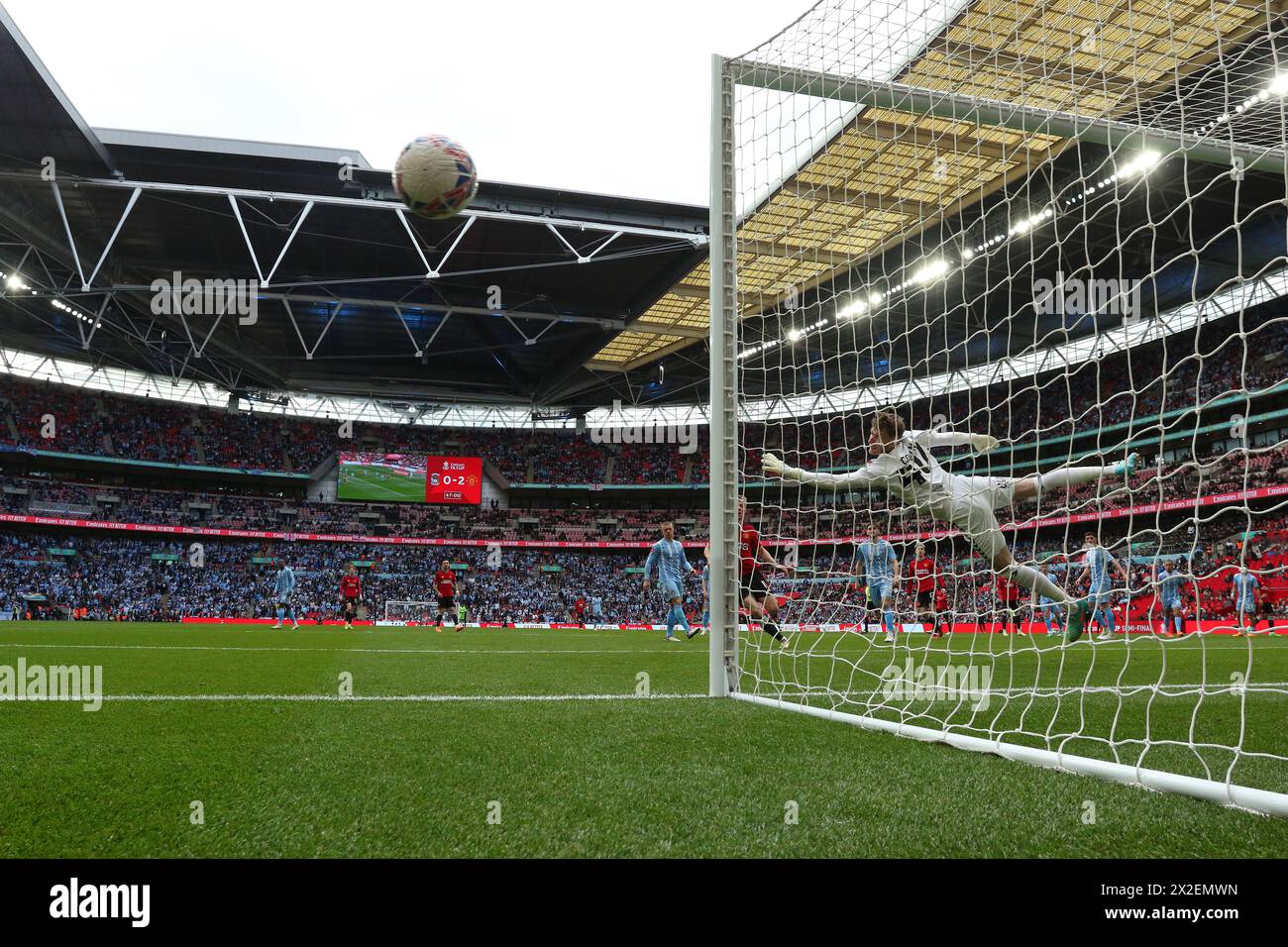 General view during play - Coventry City v Manchester United, The ...