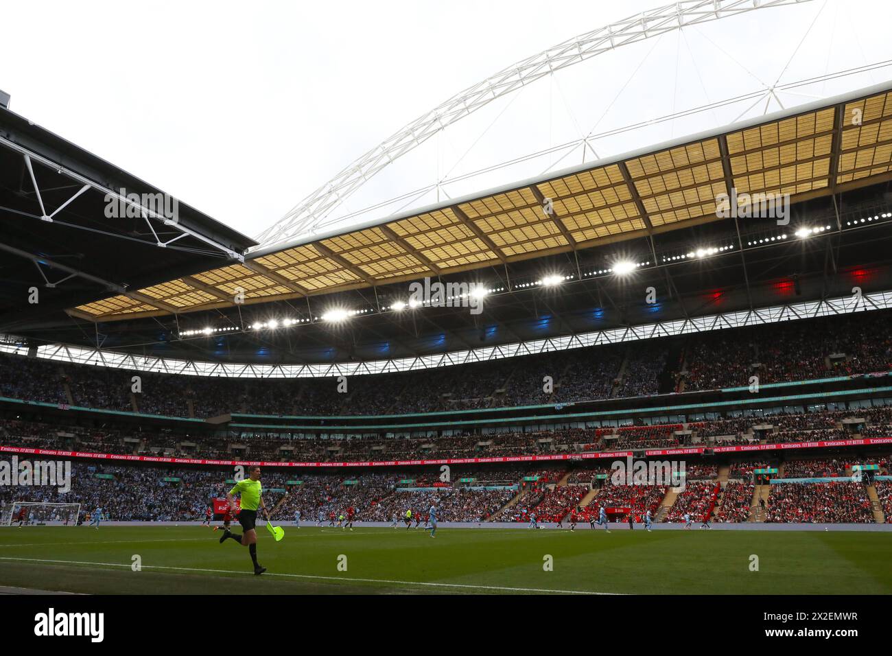 General view of play - Coventry City v Manchester United, The Emirates ...