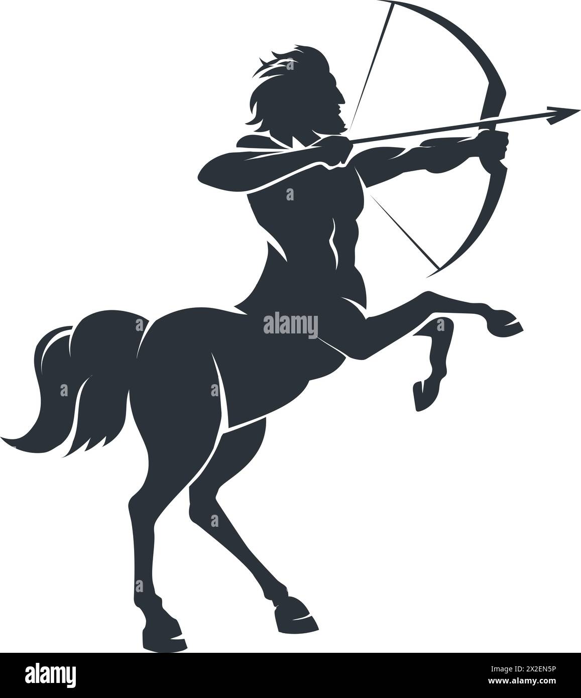 Mythological creature centaurus silhouette Stock Vector Image & Art - Alamy
