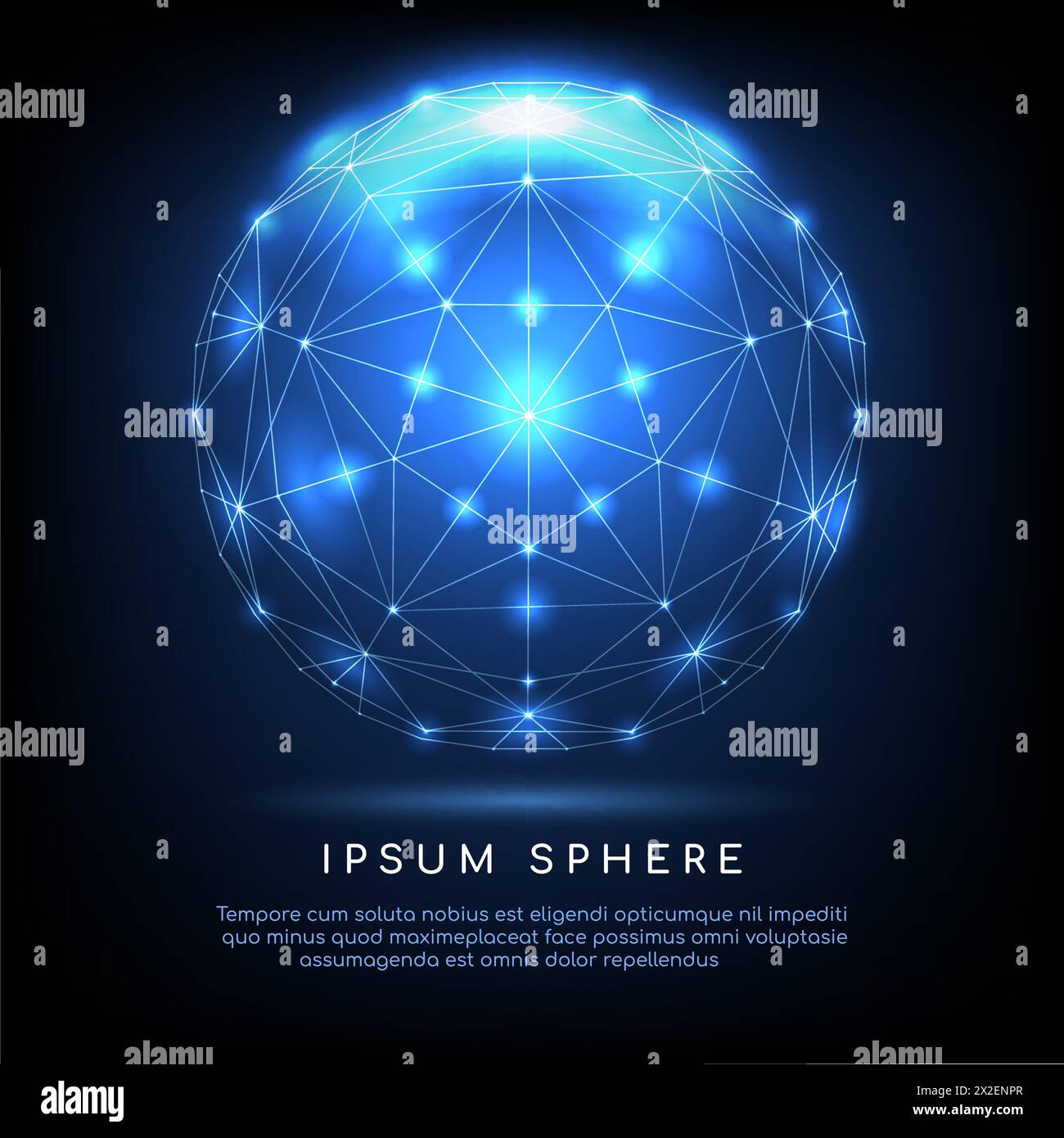 Futuristic 3d sphere on Stock Vector Images - Alamy