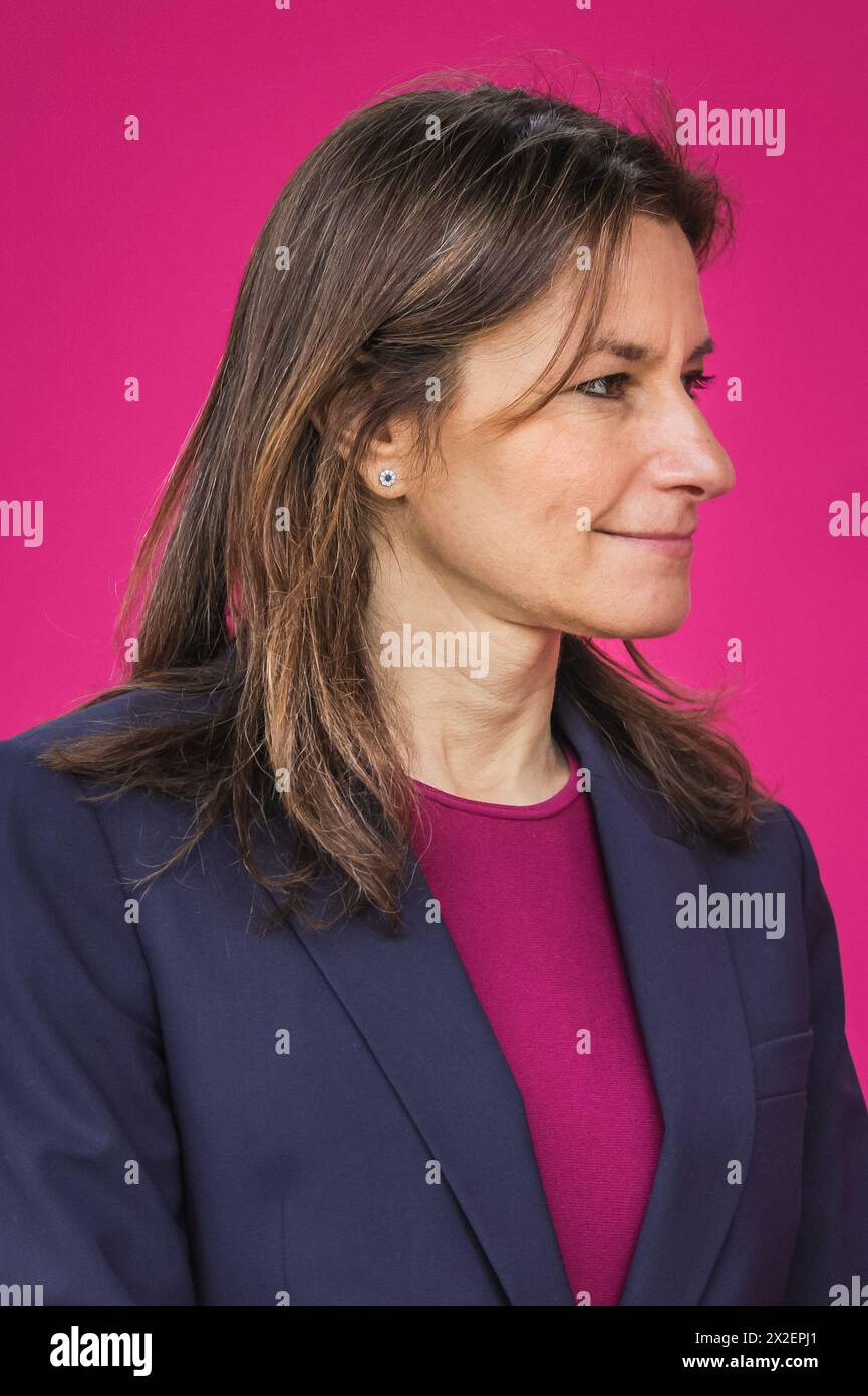 London, UK. 21st Apr, 2024. Lucy Frazer, Secretary of State for Culture ...