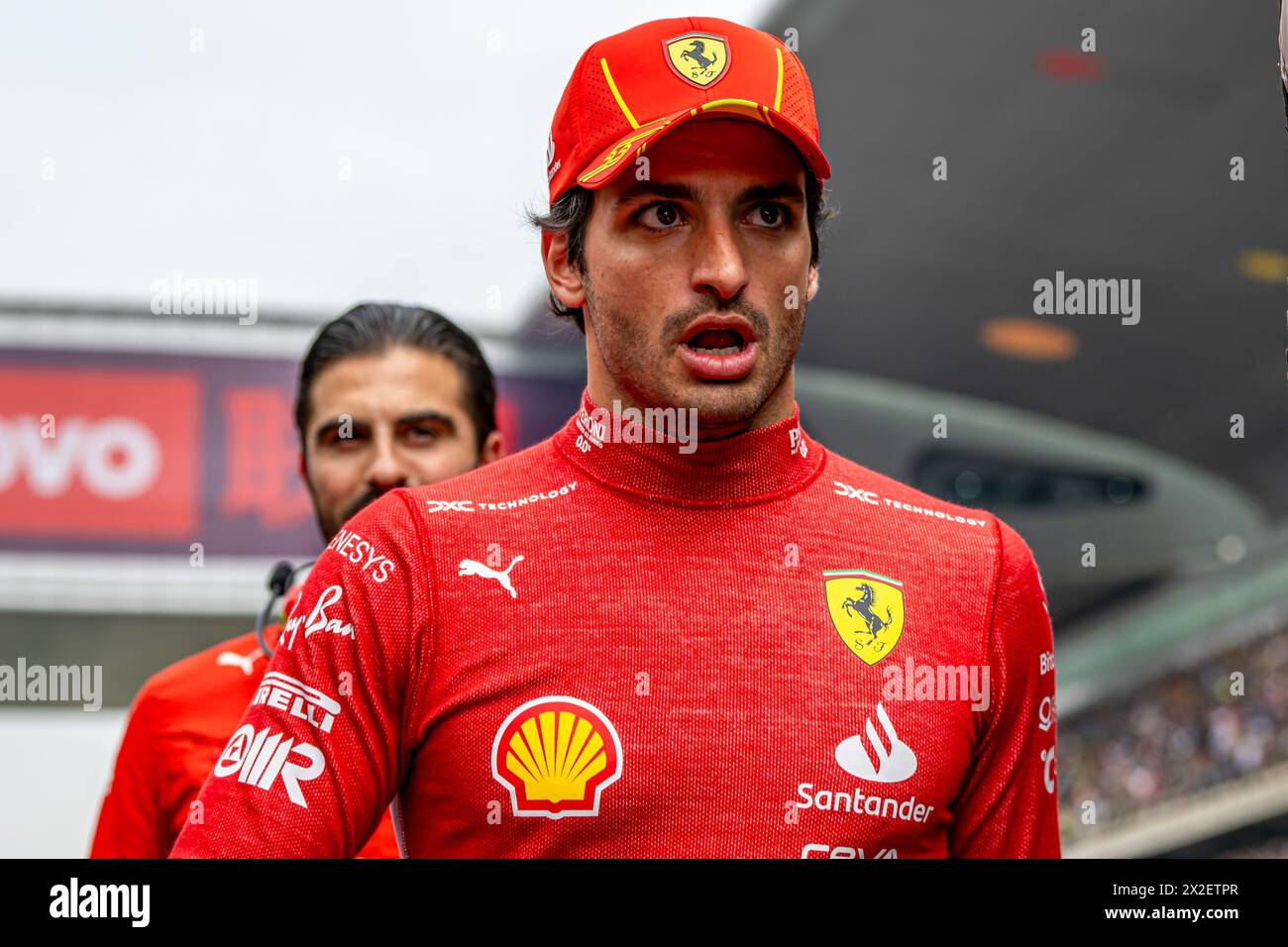 SHANGHAI, CHINA - APRIL 21: Carlos Sainz, Ferrari SF-23 during the F1 ...
